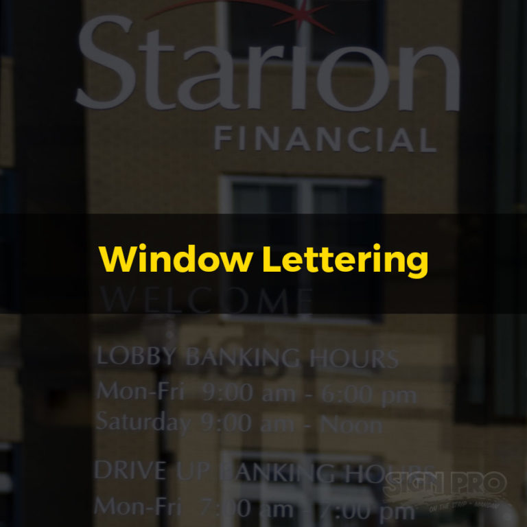 Window Lettering - Bismarck Mandan Sign Pro